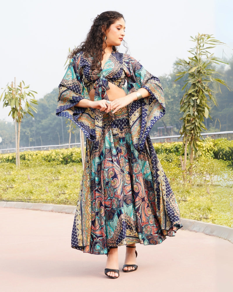 Twilight charm golden paisley co-ord set – Boholyfe